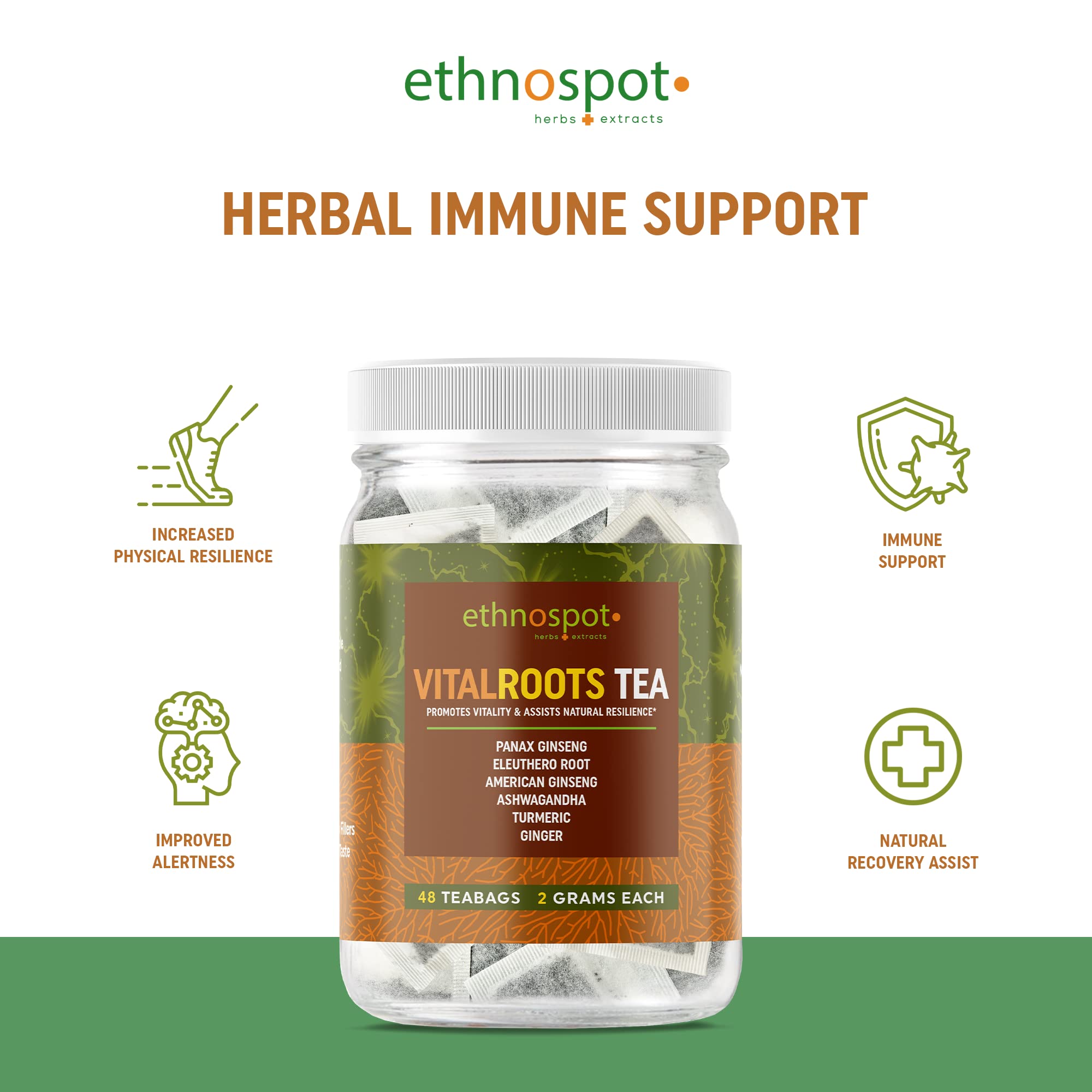 Ginseng tea for stress relief