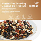 Ginseng tea for wellness benefits