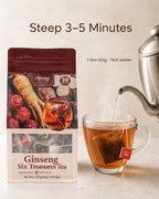 Ginseng tea for wellness benefits