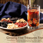 Ginseng tea for wellness support
