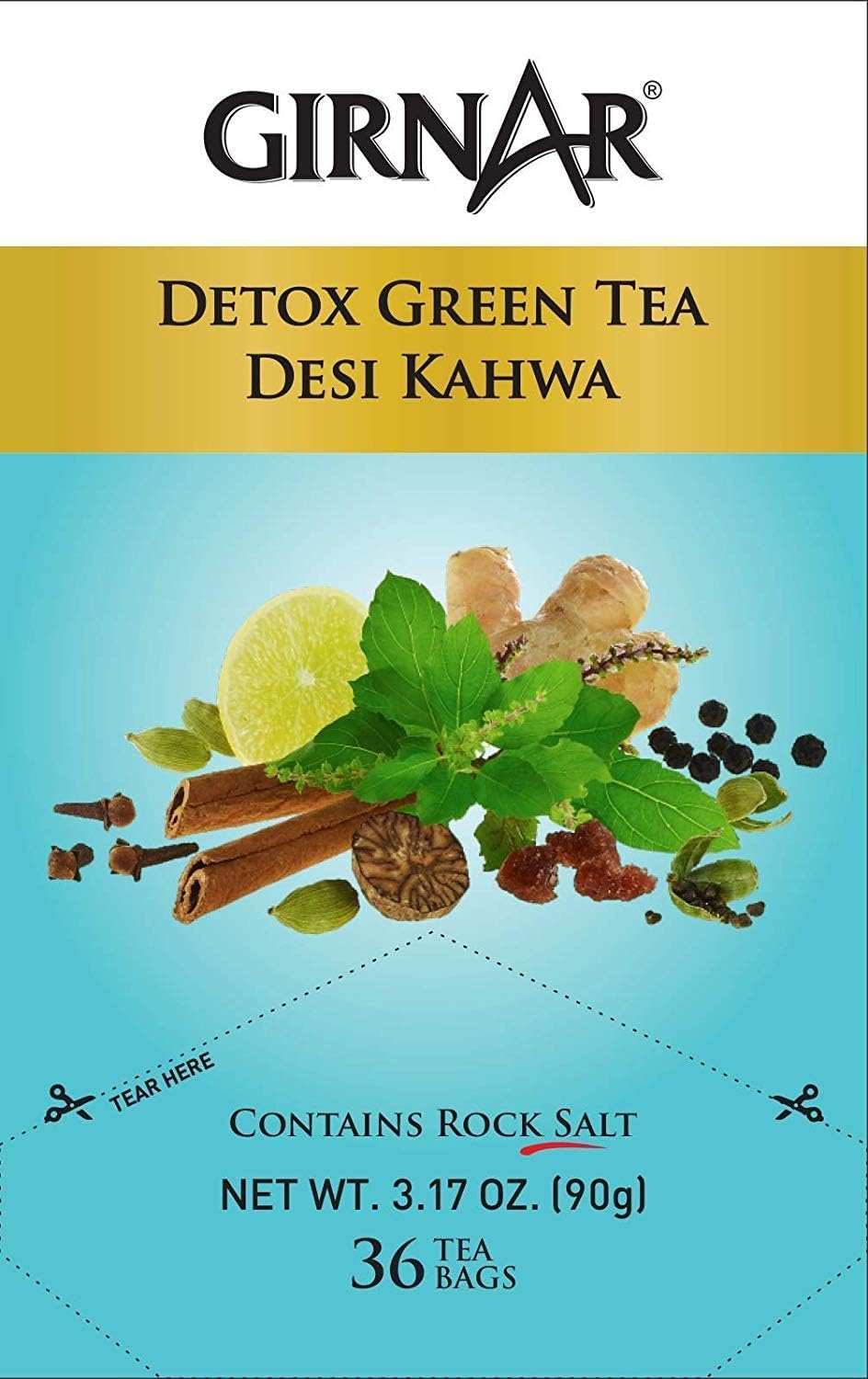 Girnar green tea bags for detox
