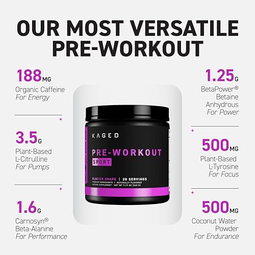 Glacier Grape pre-workout energy boost