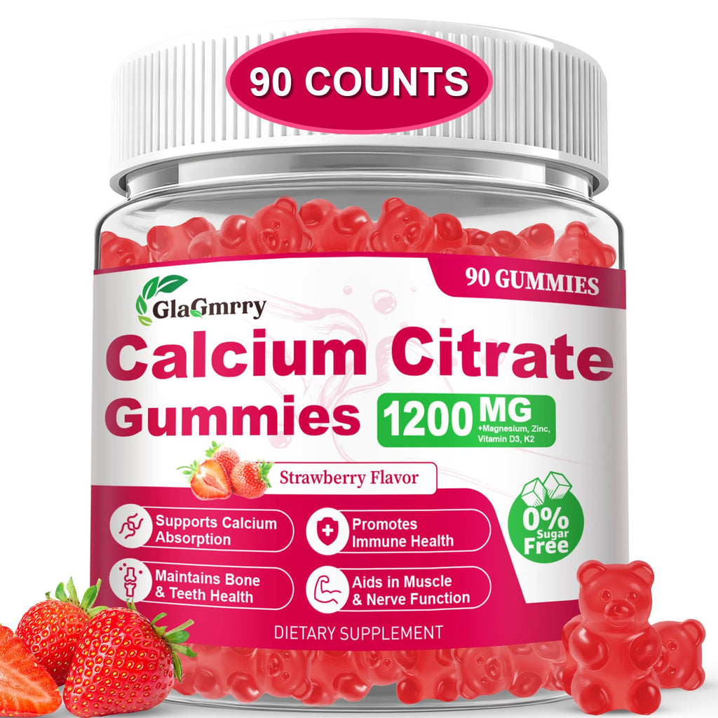 GlaGmrry calcium citrate gummies strawberry