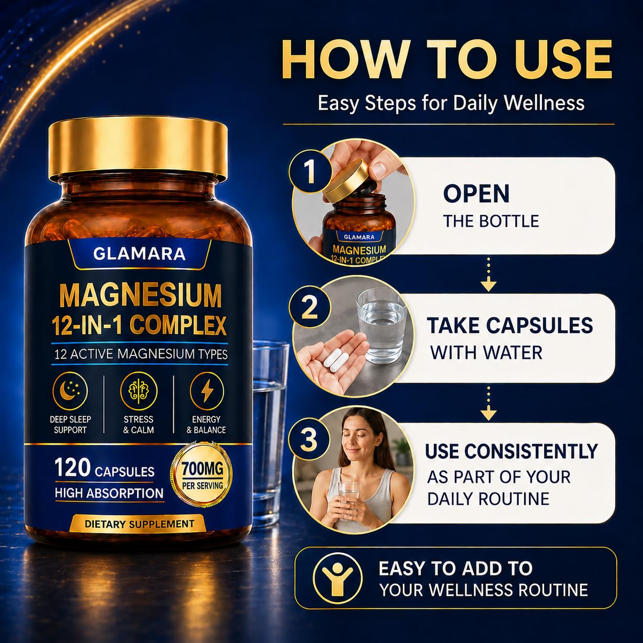 Glamara magnesium for stress relief
