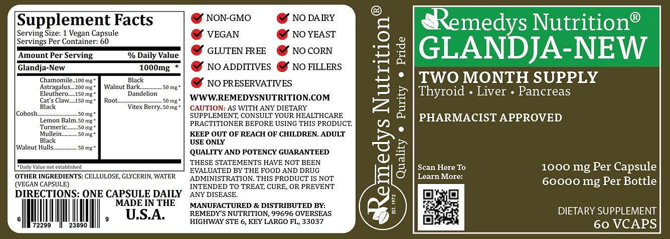 GlandJa vegan capsules for plant-based support