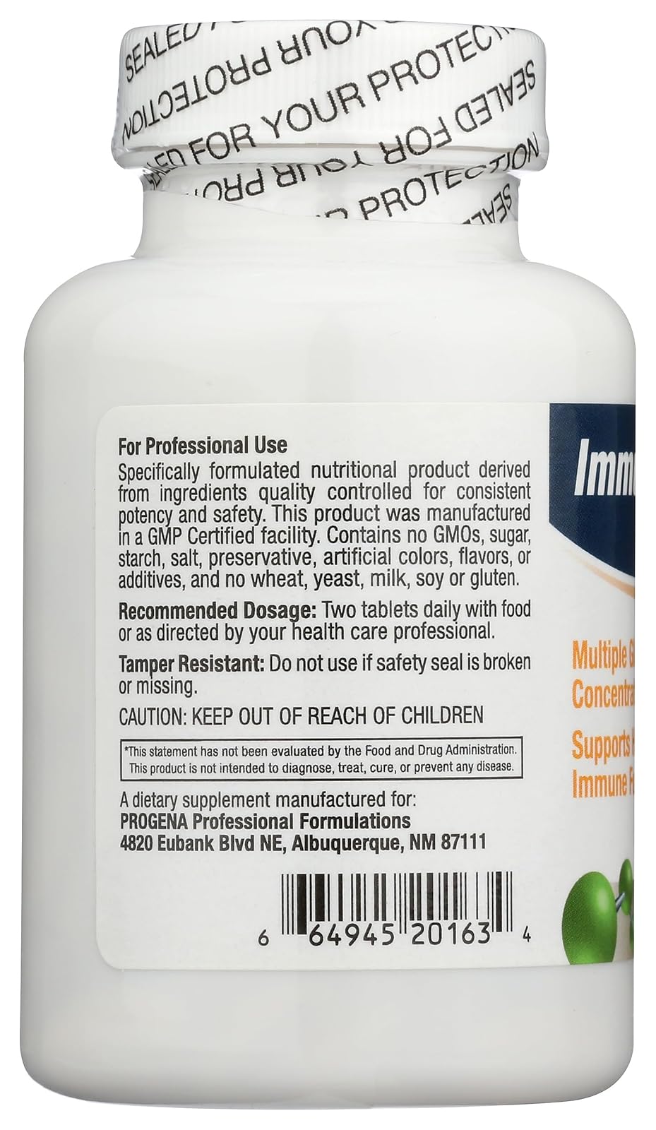 Glandular tissue concentrate multivitamins from PROGENA
