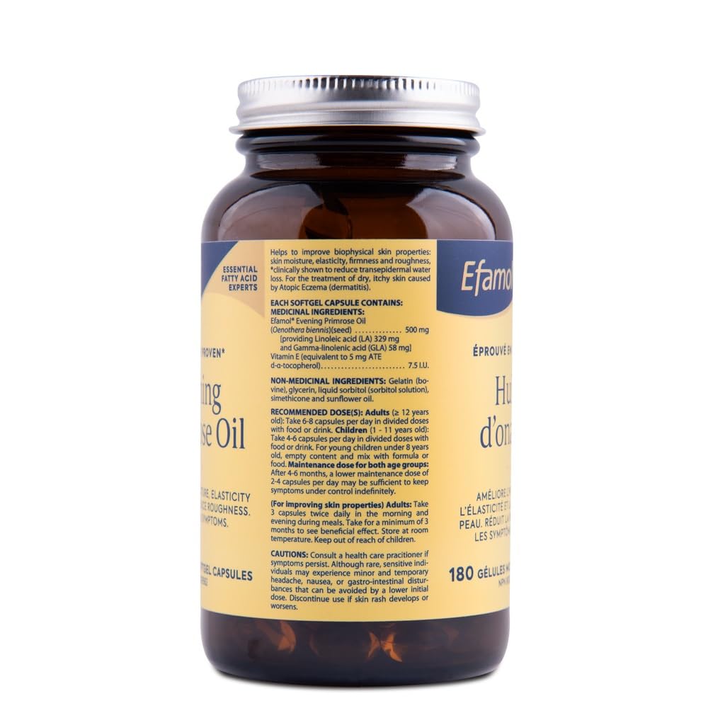 glass bottle evening primrose oil