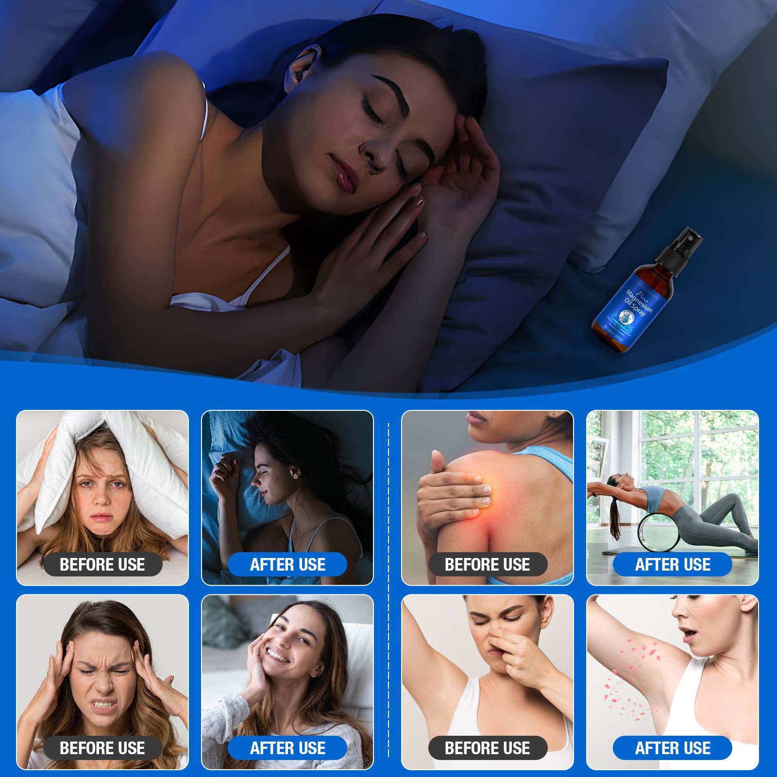 glass bottle magnesium oil for convenience