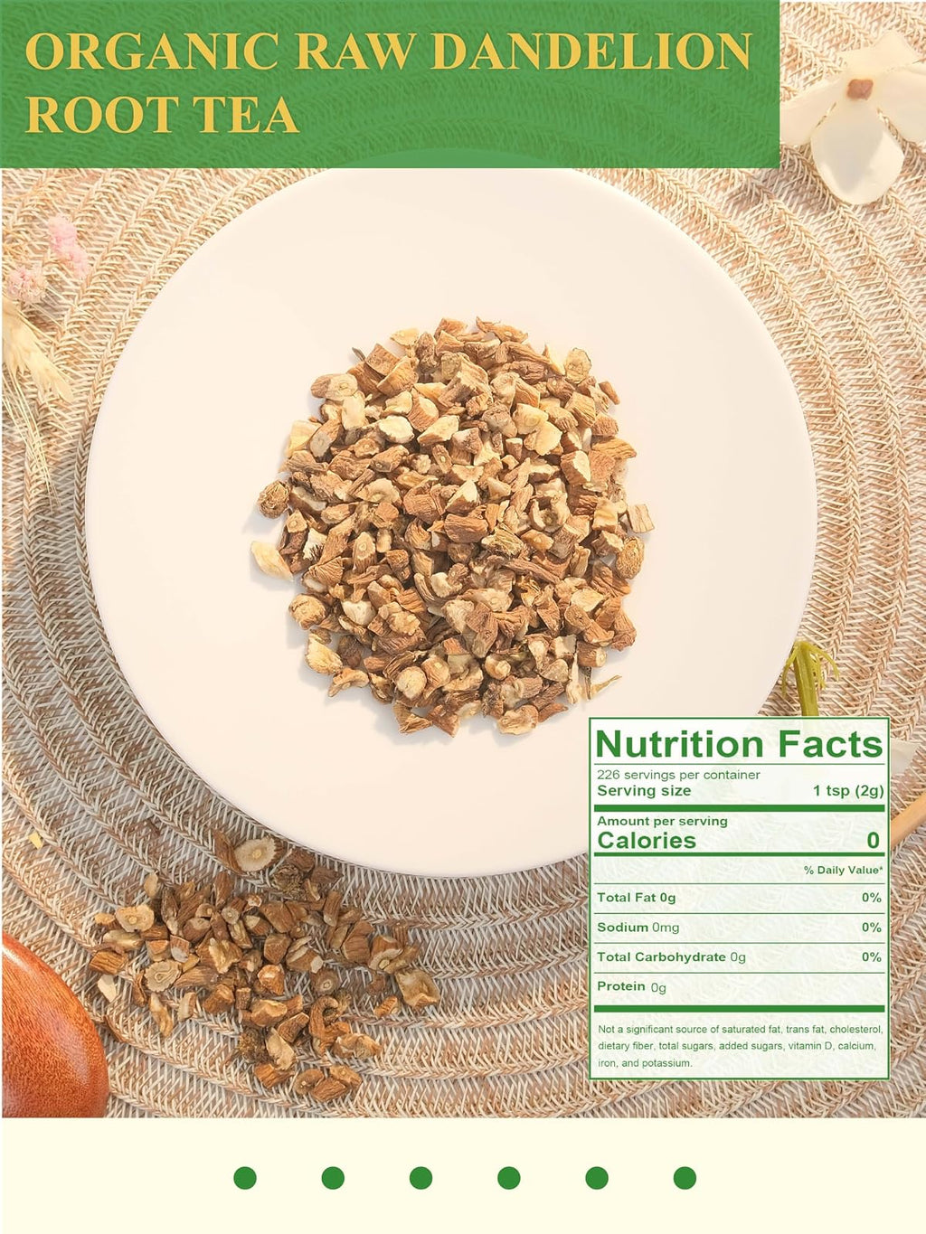 GLDNT dandelion root tea for wellness