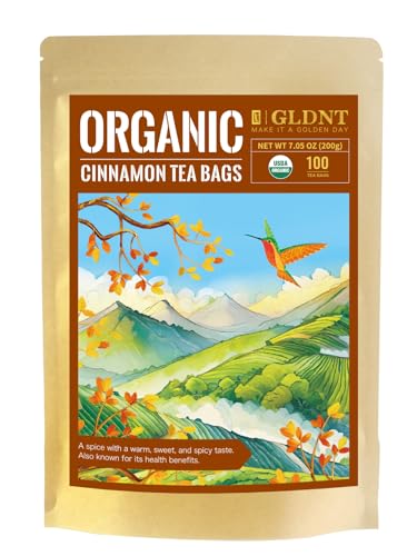 GLDNT organic cinnamon tea bags