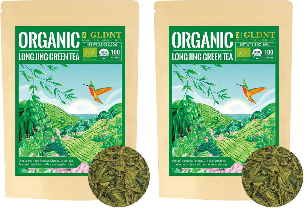 GLDNT organic green tea loose leaf