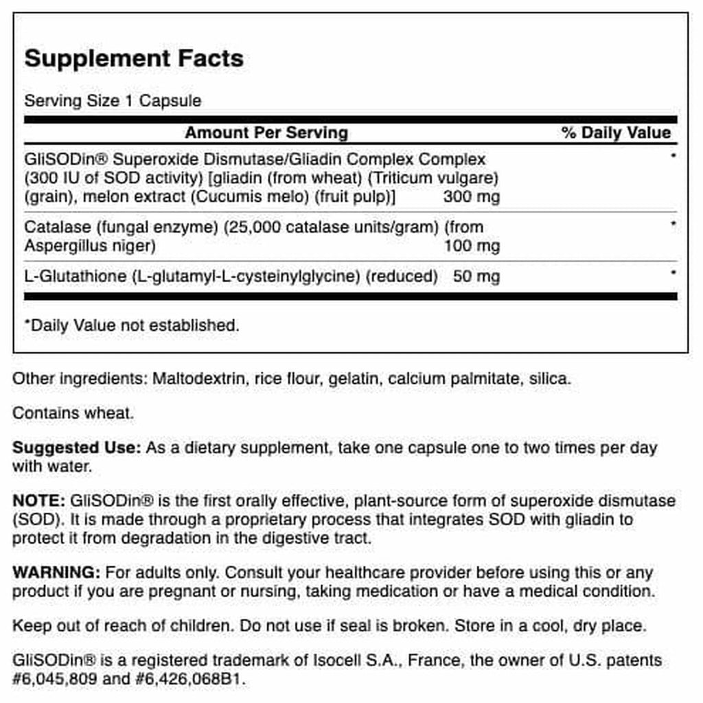 Glisodin antioxidant support capsules