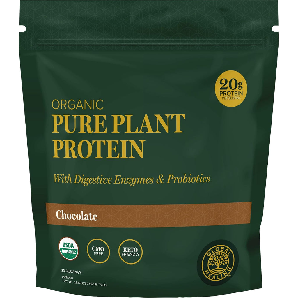 Global Healing chocolate protein powder