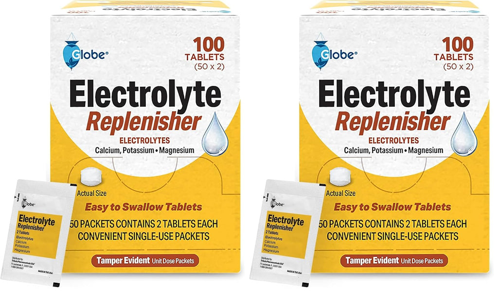 Globe electrolyte replacement tablets pack