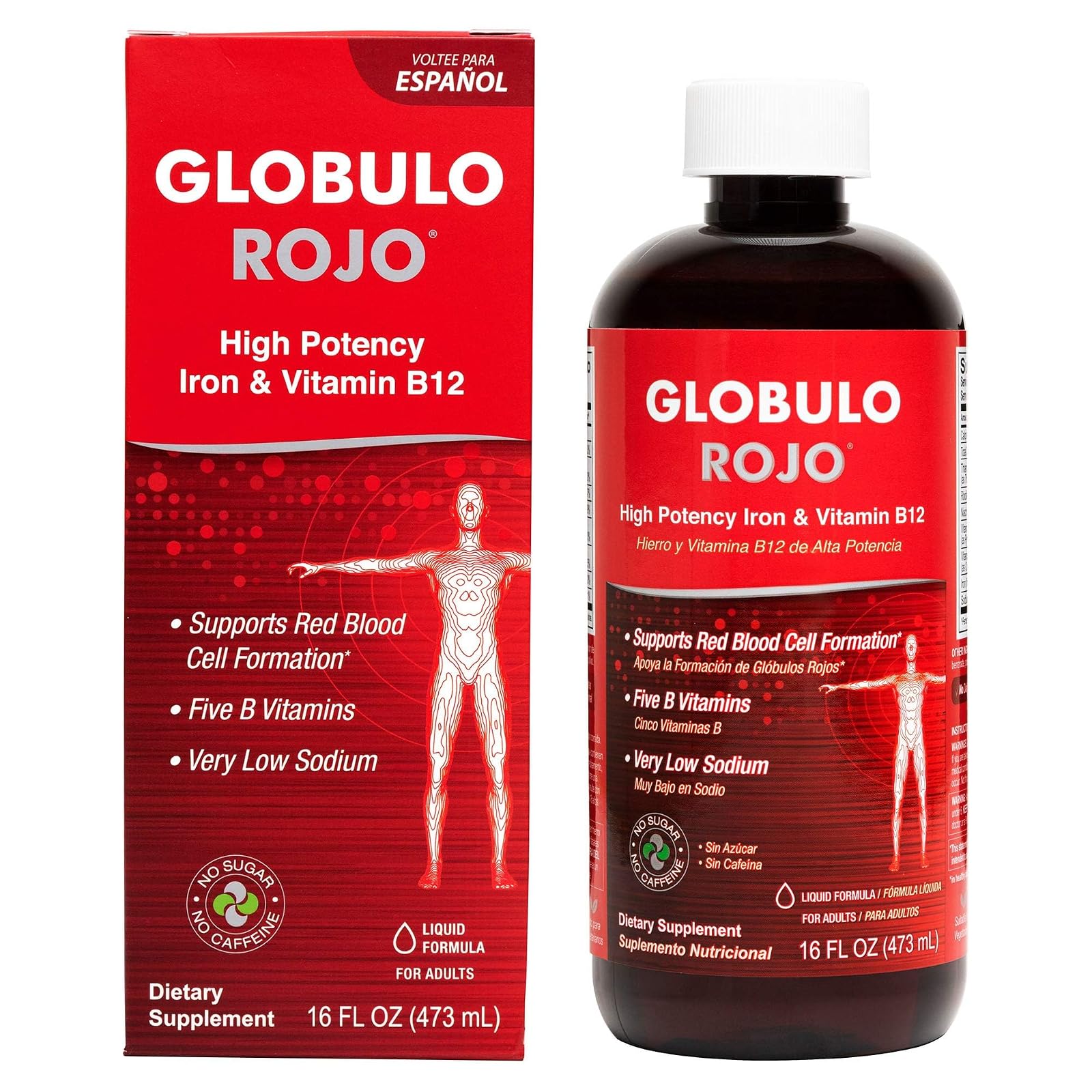 Globulo Rojo liquid iron supplement