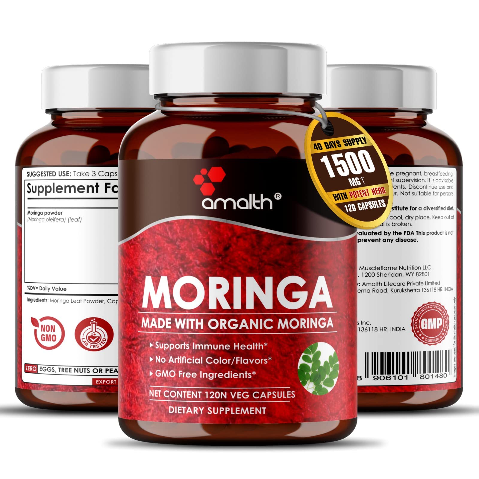 Glorenda moringa capsules for energy