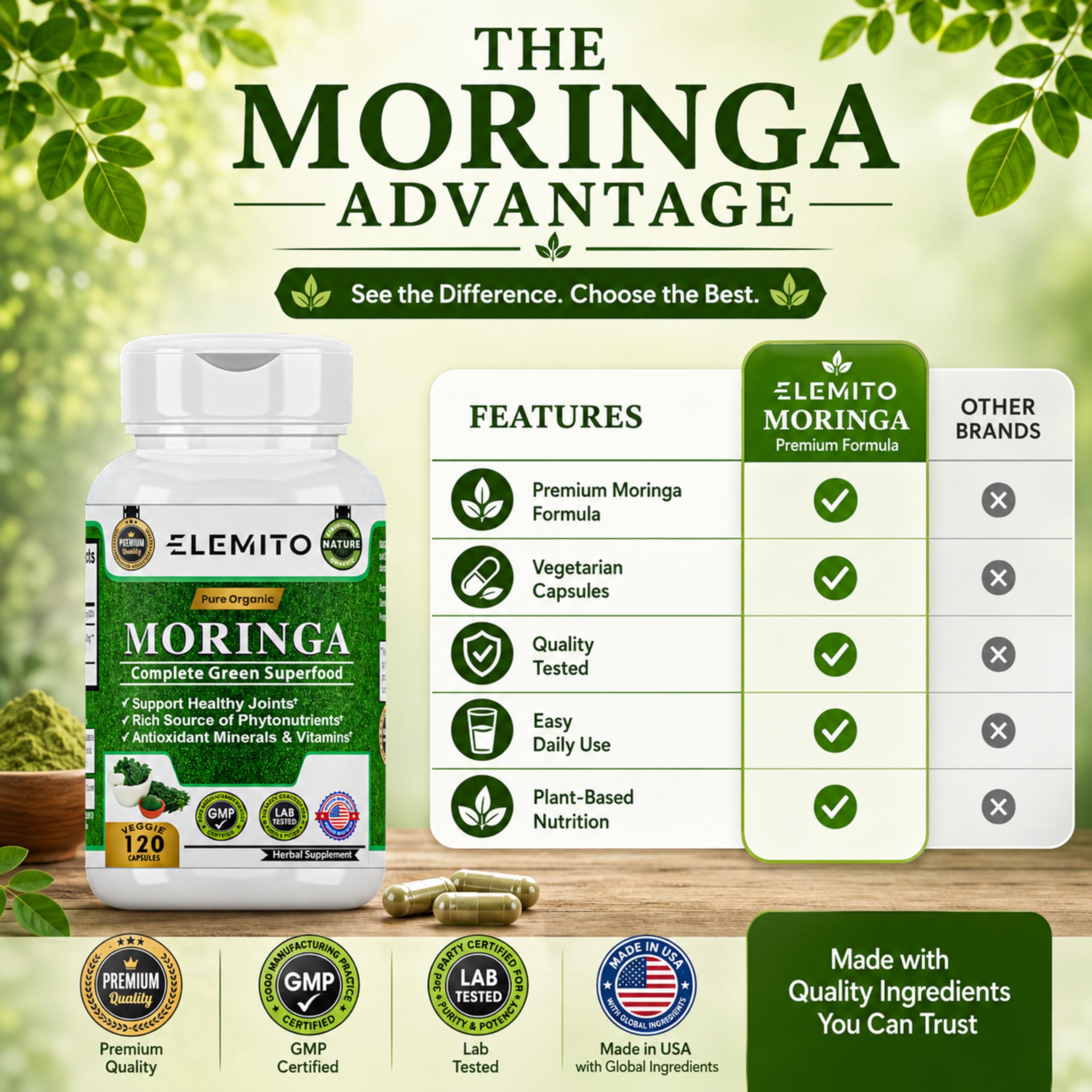 Glorenda Moringa for balanced nutrition