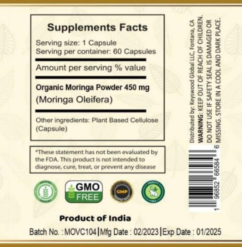 Glorenda Moringa for enhanced vitality