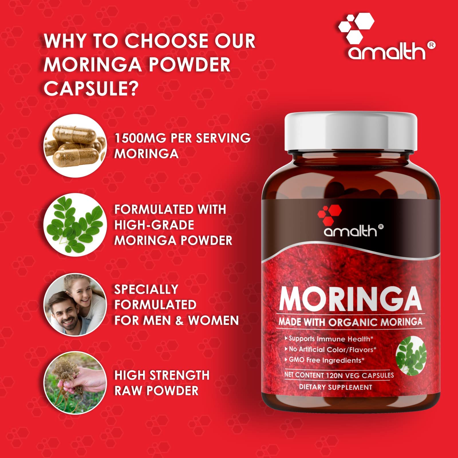 Glorenda moringa for immune support