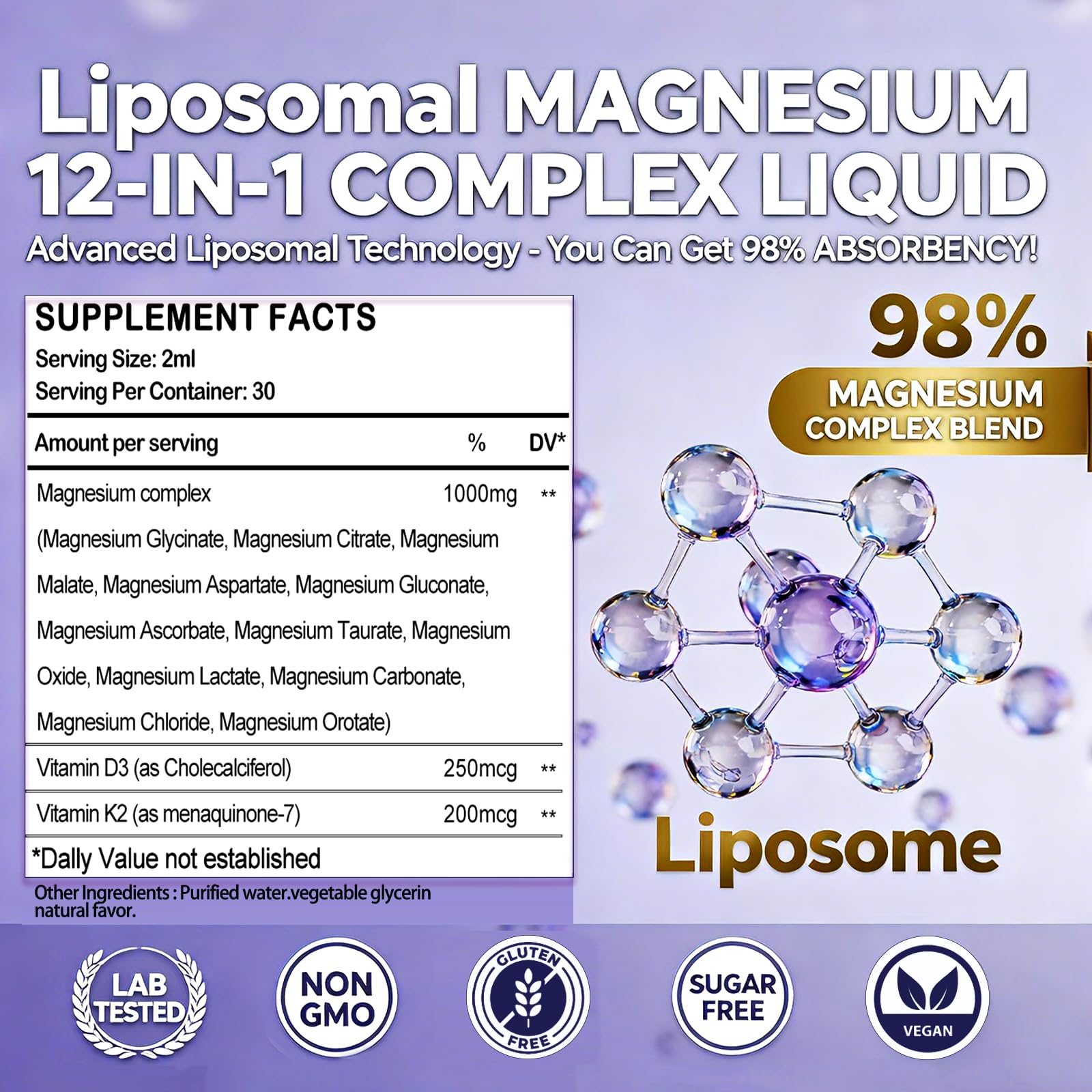 GLOVVUUP magnesium supplement for stress relief