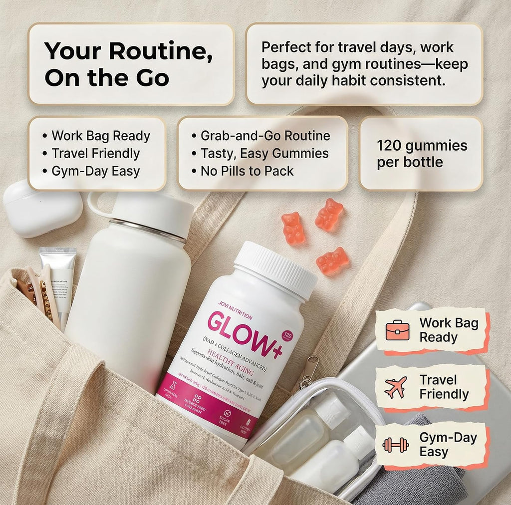 Glow+ gummies for radiant skin support