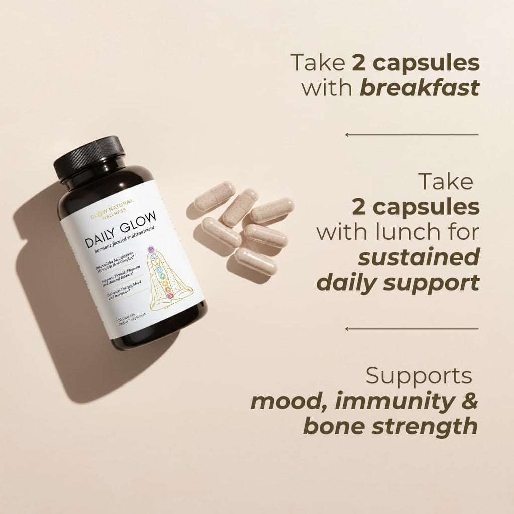 Glow Natural Wellness capsules for daily nutrition