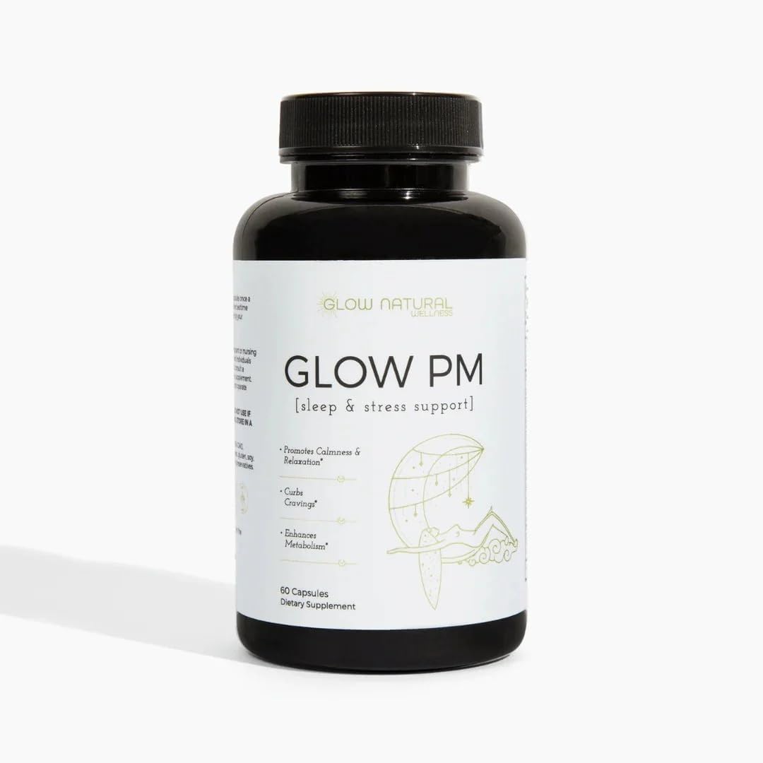 Glow PM sleep support capsules