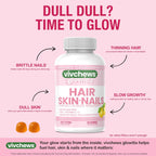 Glowitis gummies for strong nails