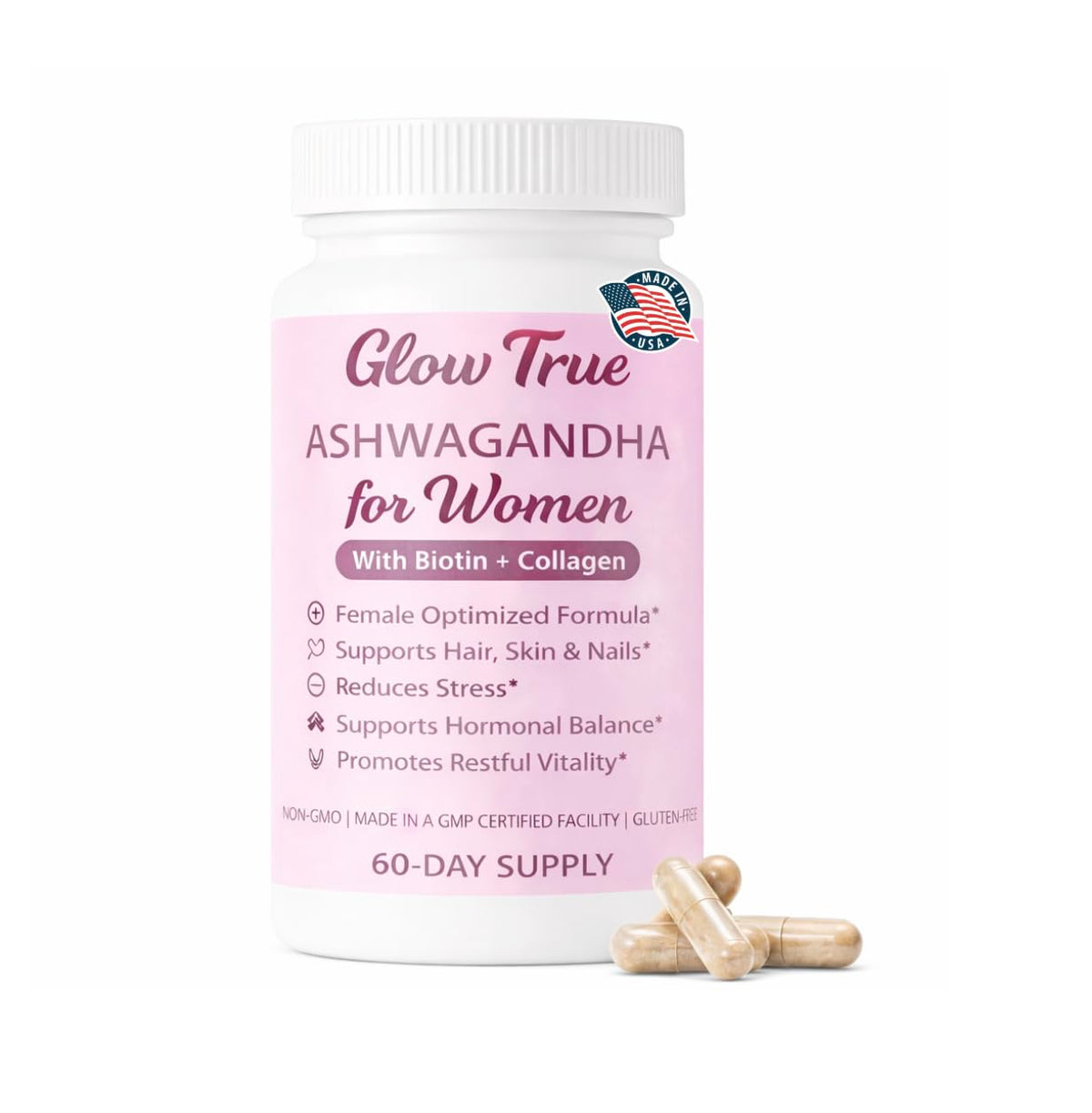 GlowTrue Ashwagandha 500 mg capsules