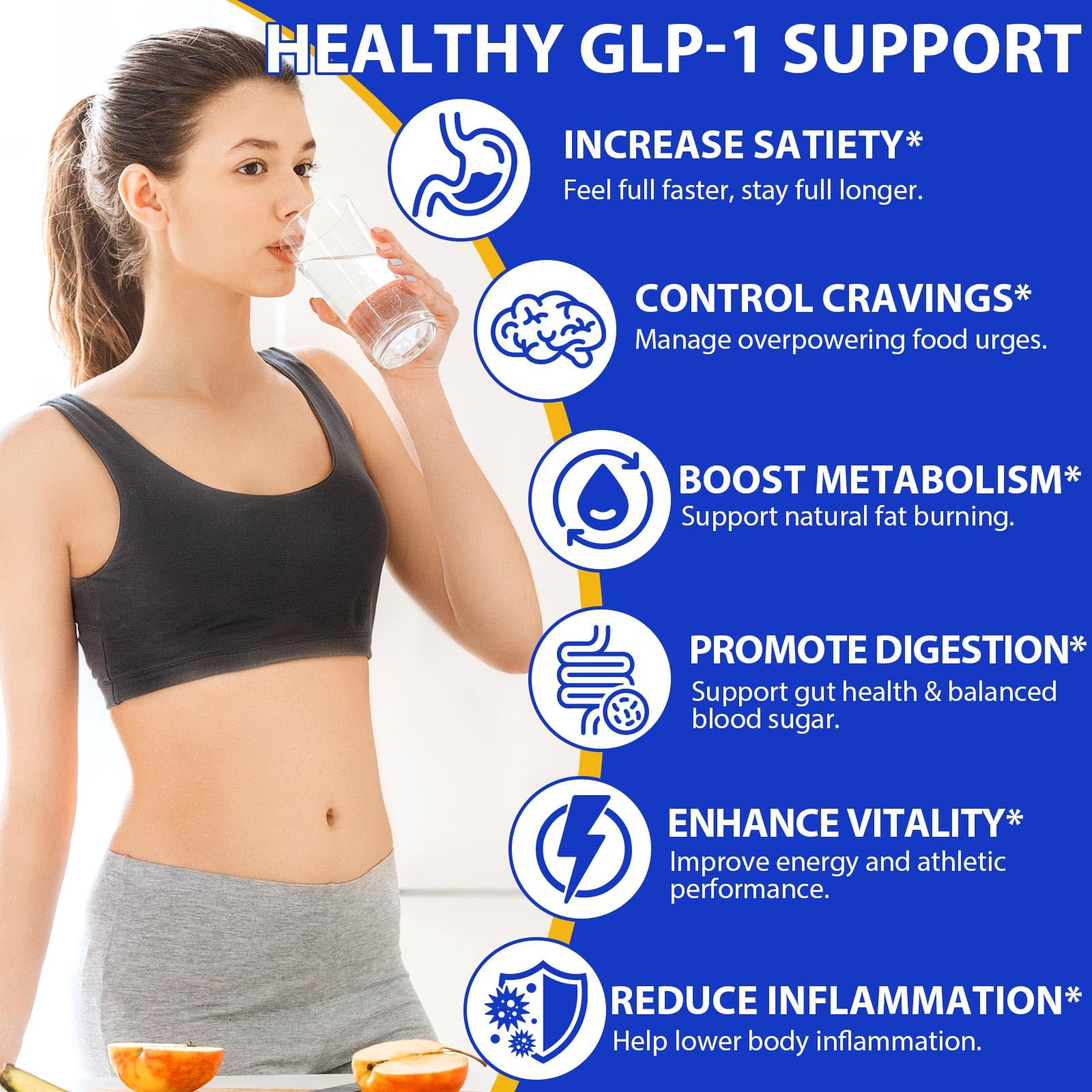 GLP-1 capsules for healthy metabolism