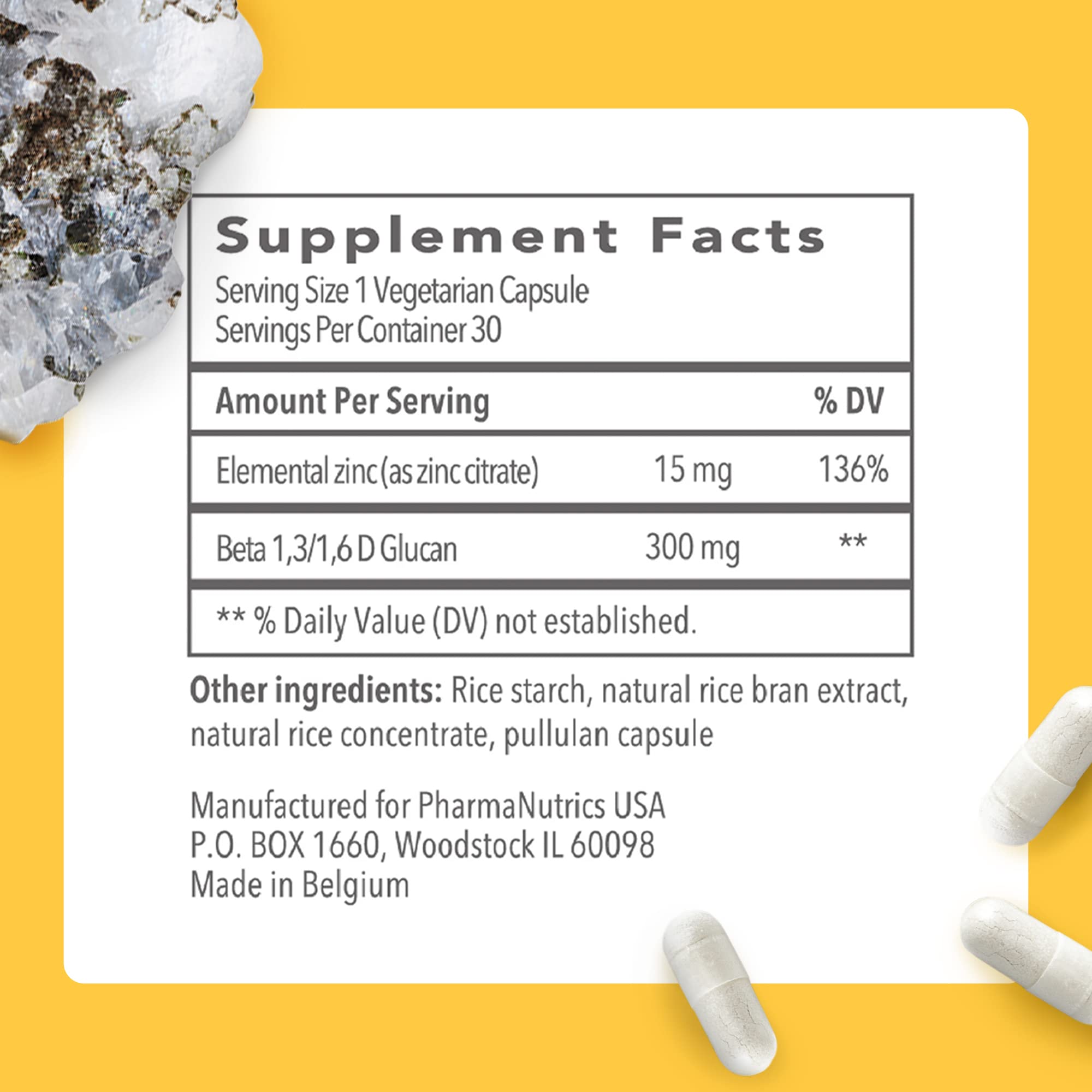 GlucanPlus zinc for a healthy lifestyle