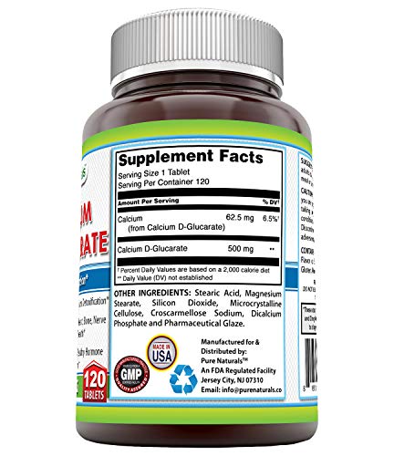 Glucaric acid for detoxification