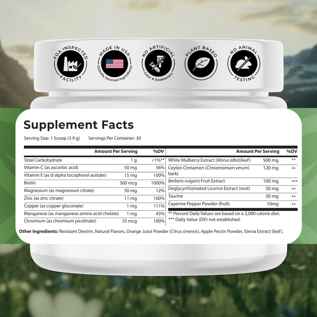 Gluco-Powder for vitality support