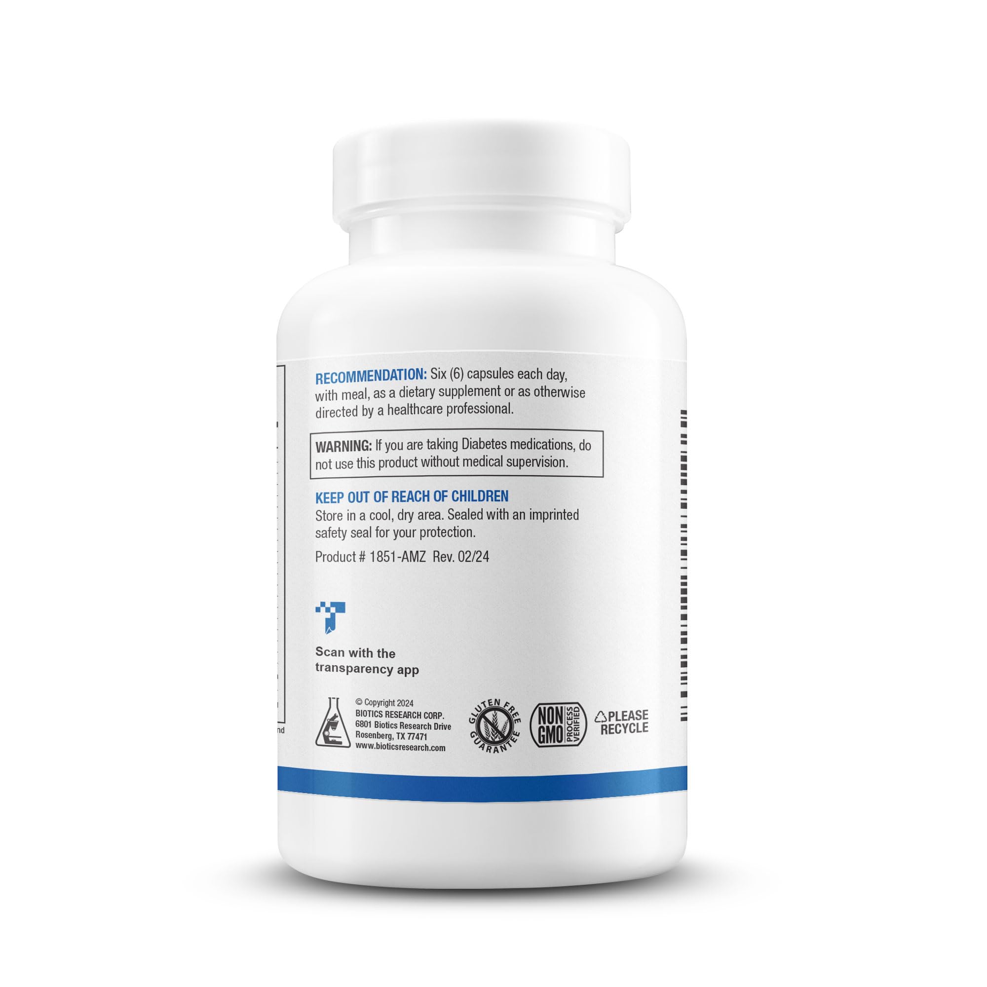GlucoBalance capsules with chromium and vanadium