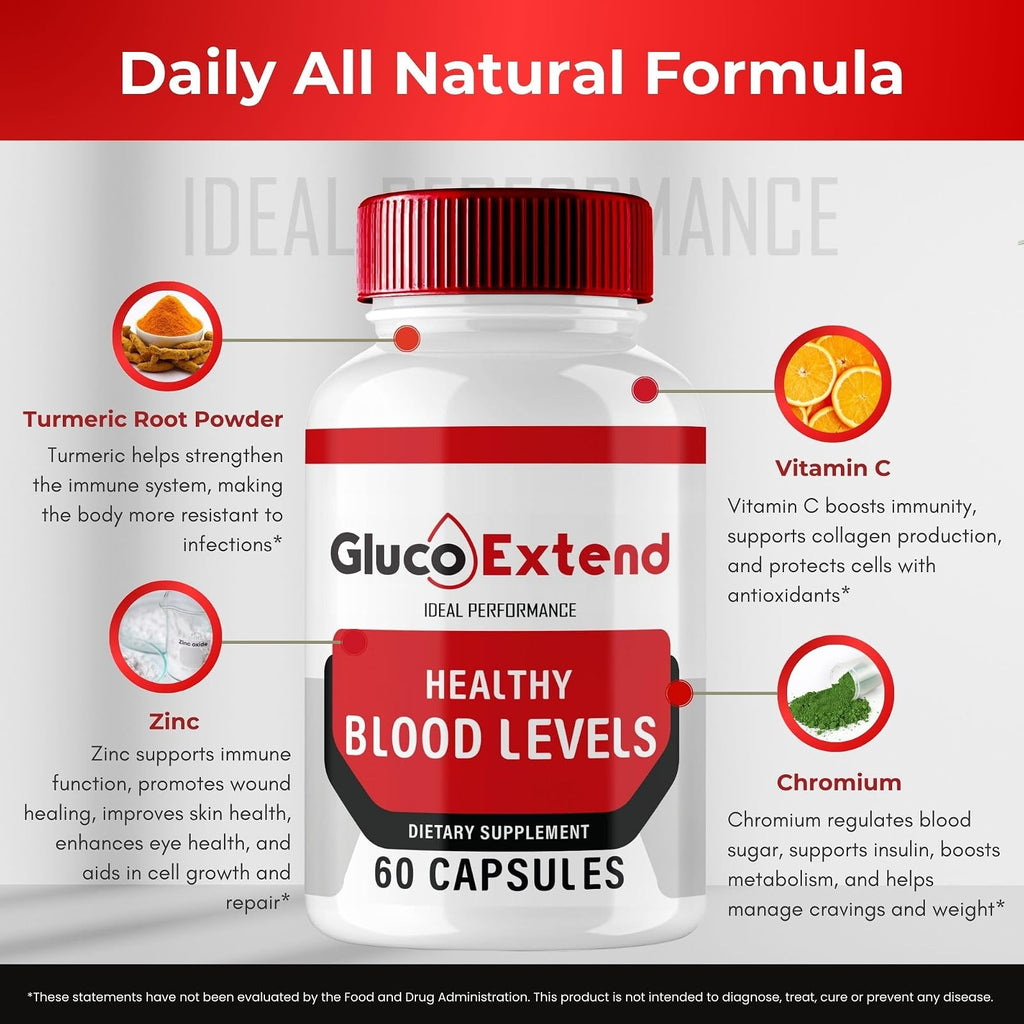 GlucoExtend natural ingredients for health