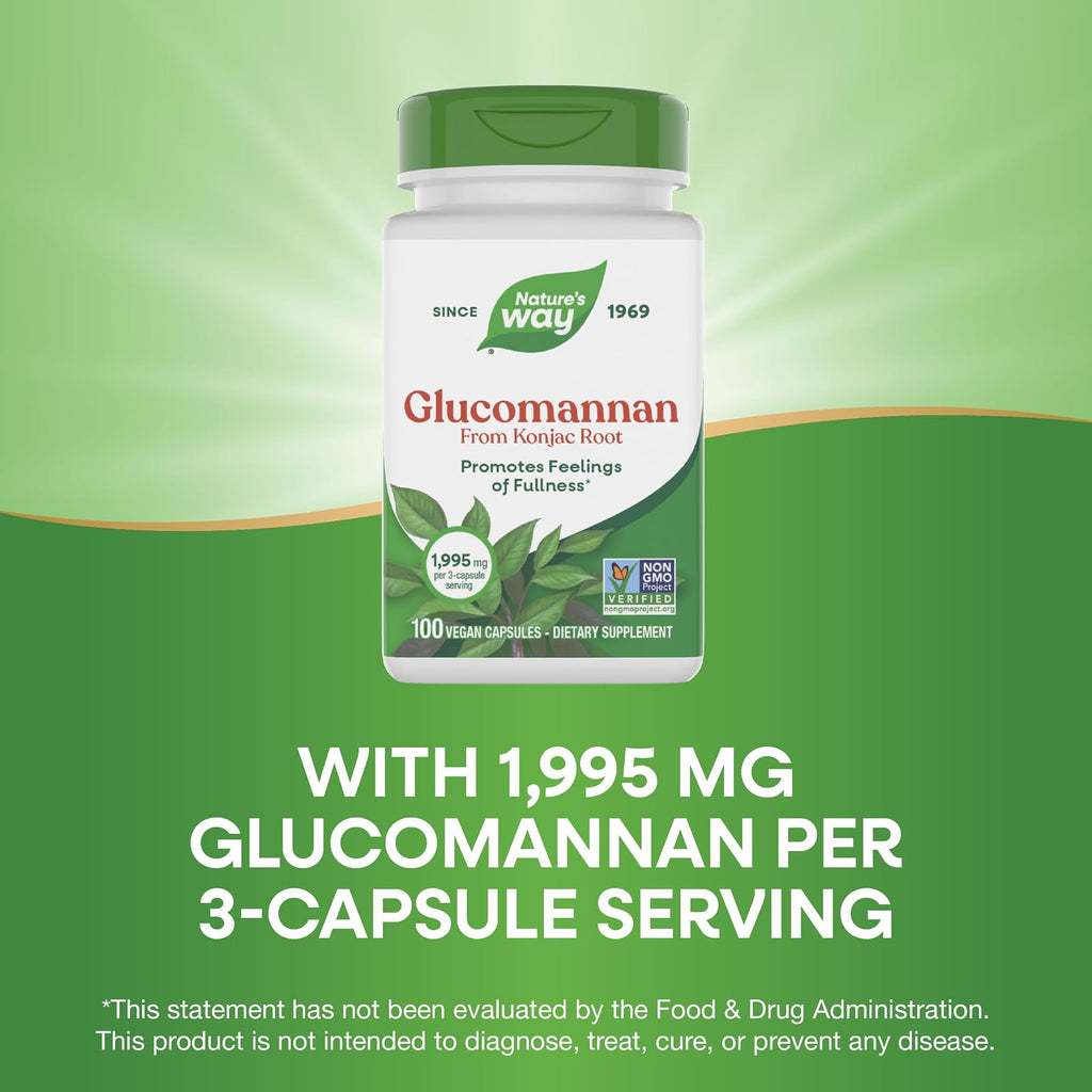 Glucomannan supplement for healthy digestion