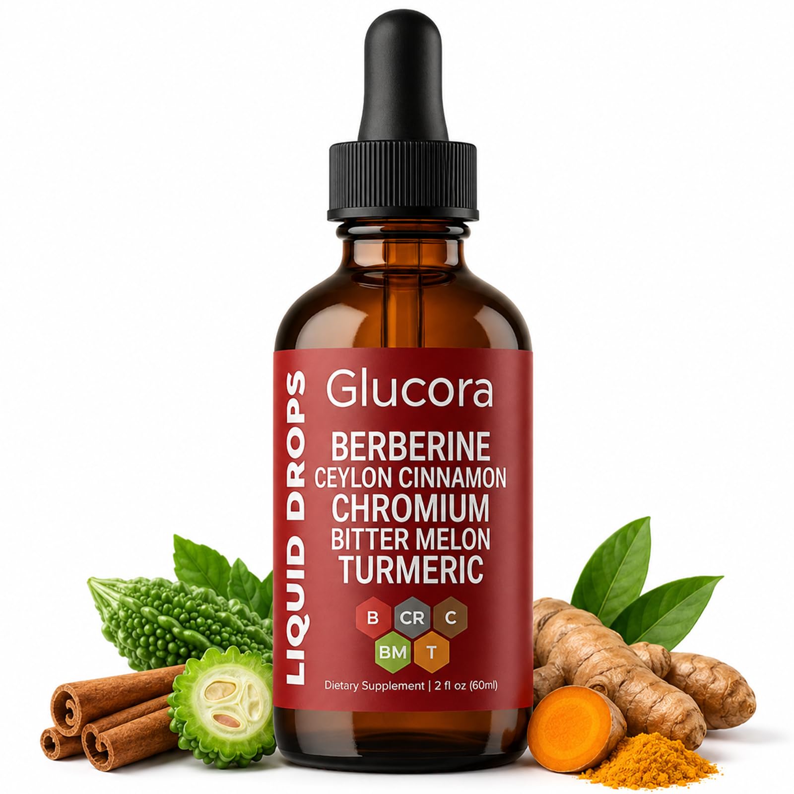 Glucora berberine liquid drops benefits