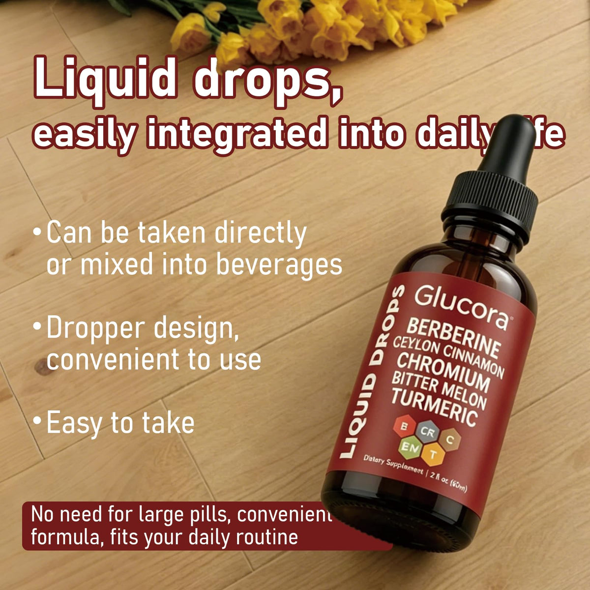 Glucora liquid drops for digestive health