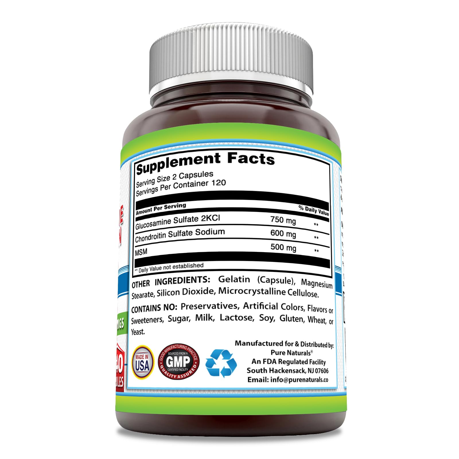 Glucosamine chondroitin capsules for mobility