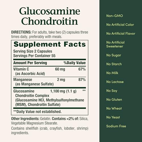 glucosamine chondroitin for joint comfort