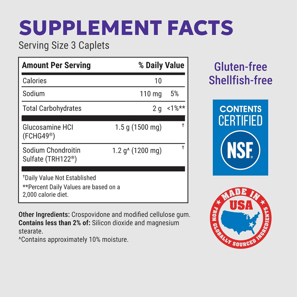 Glucosamine chondroitin for joint comfort