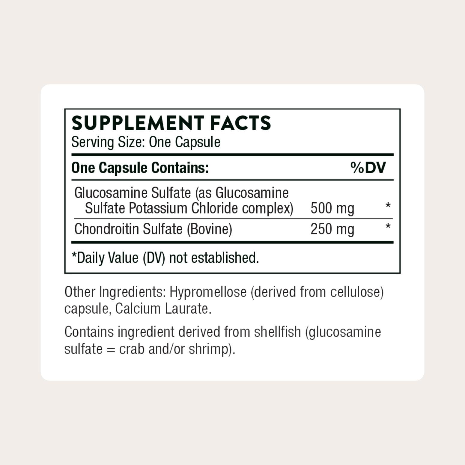 glucosamine chondroitin formula for mobility