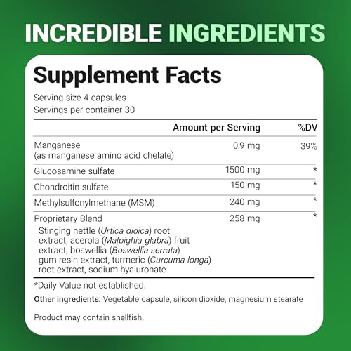 glucosamine chondroitin msm for flexibility
