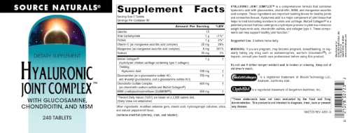 Glucosamine chondroitin MSM for flexibility
