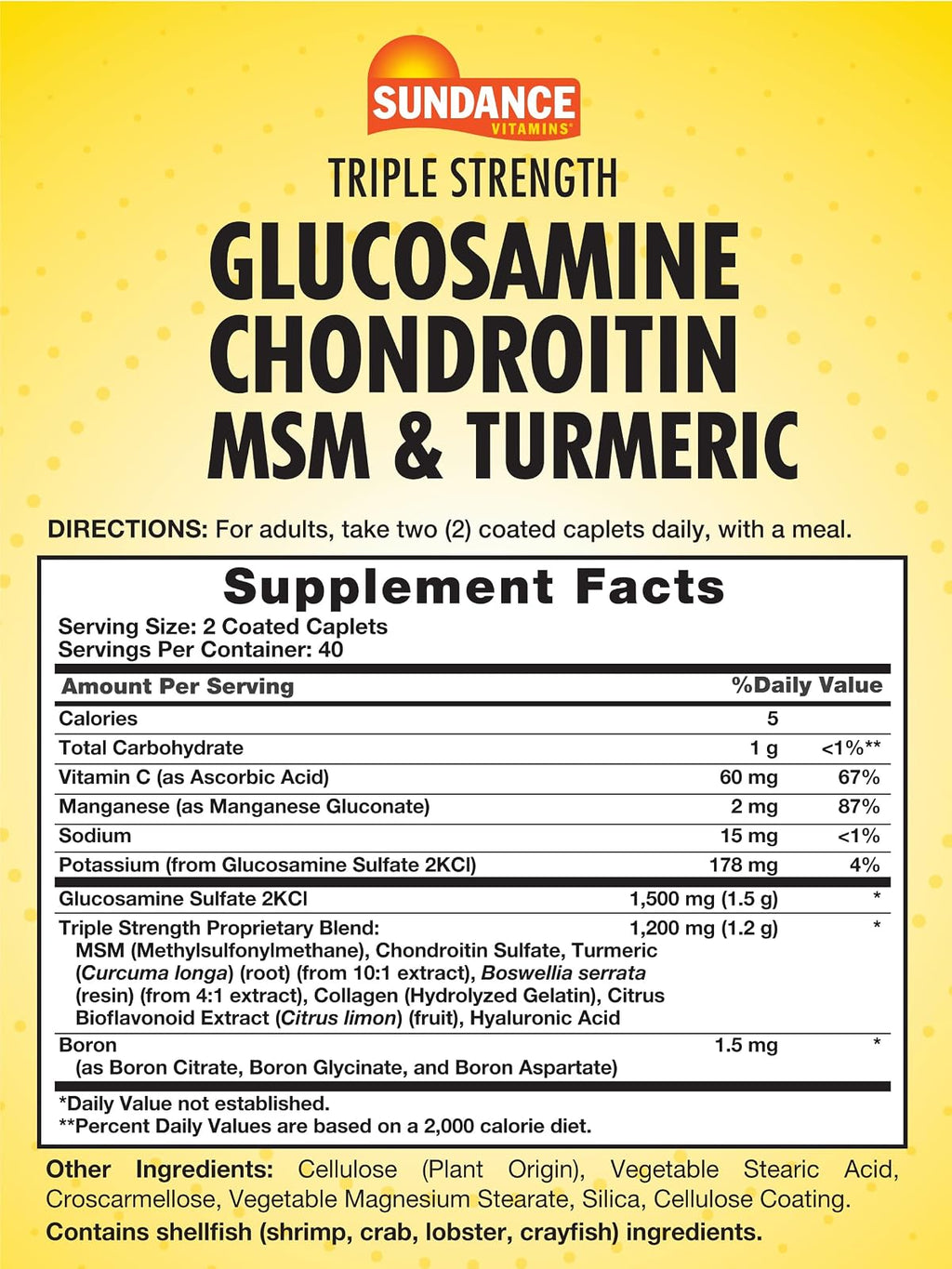 glucosamine chondroitin MSM for healthy joints