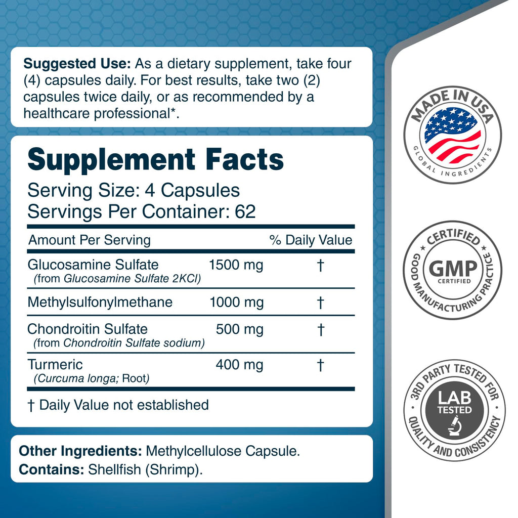 glucosamine chondroitin MSM for joint health