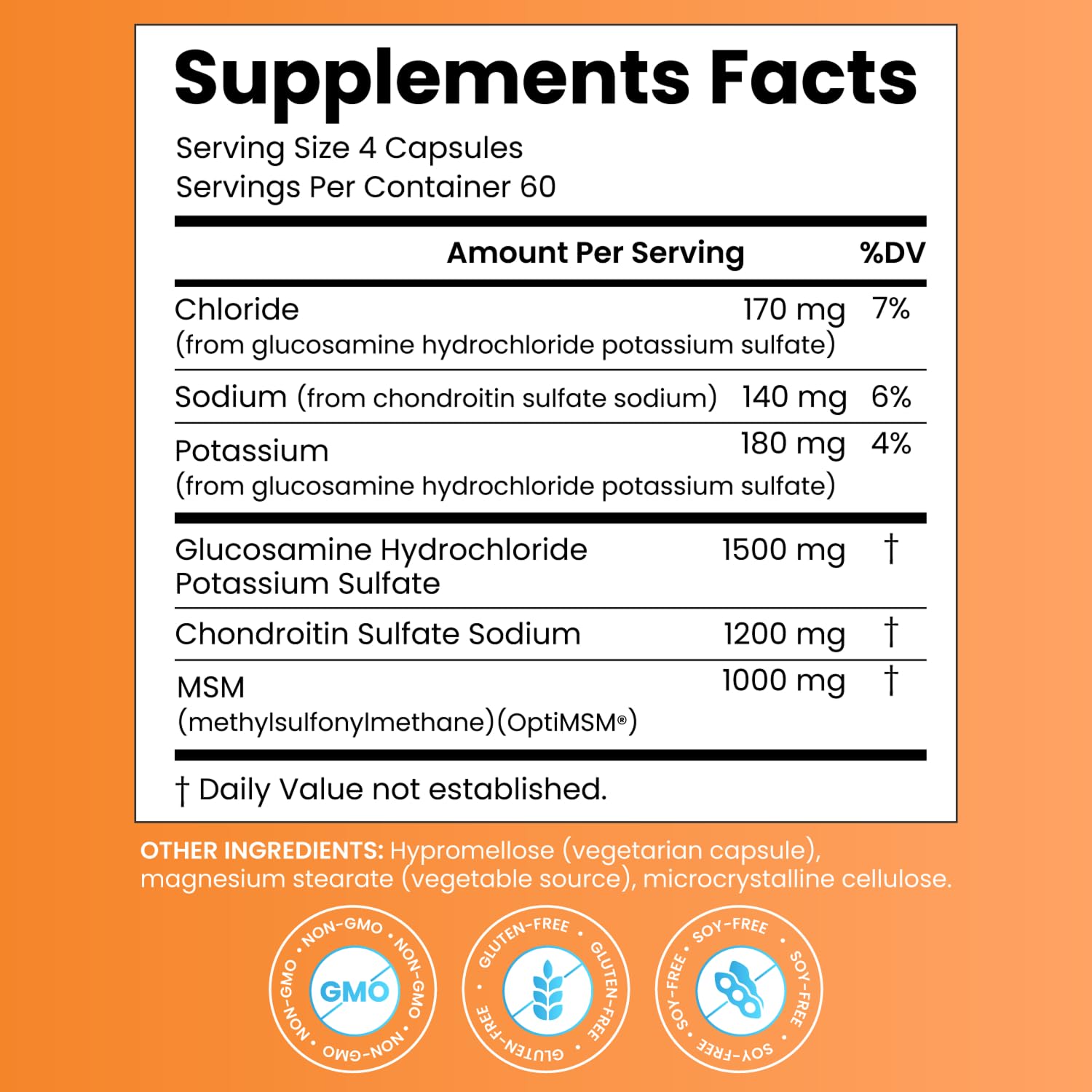 glucosamine chondroitin MSM for mobility