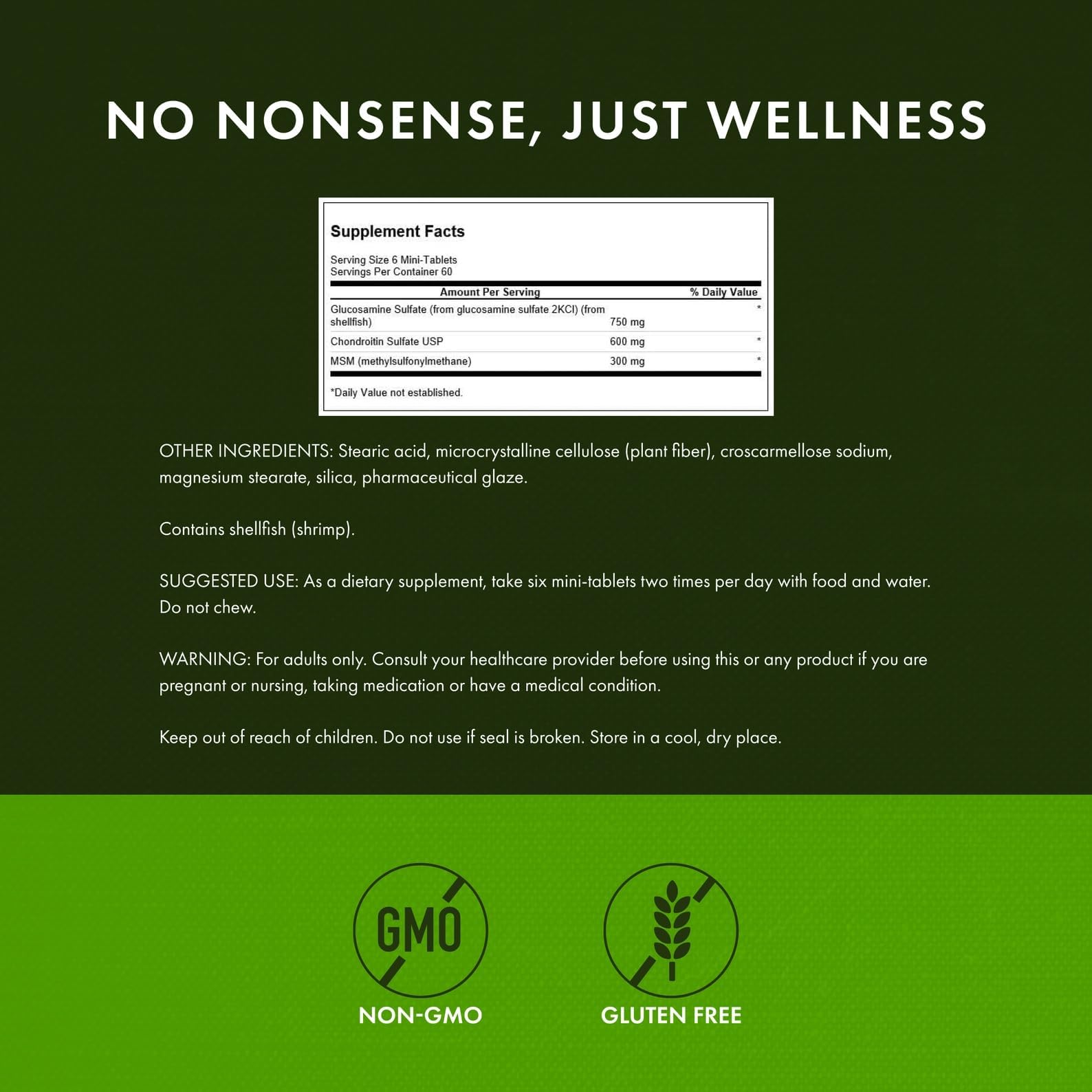 glucosamine chondroitin msm for mobility