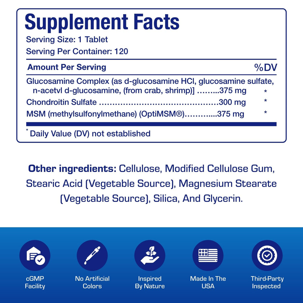 Glucosamine chondroitin MSM for mobility