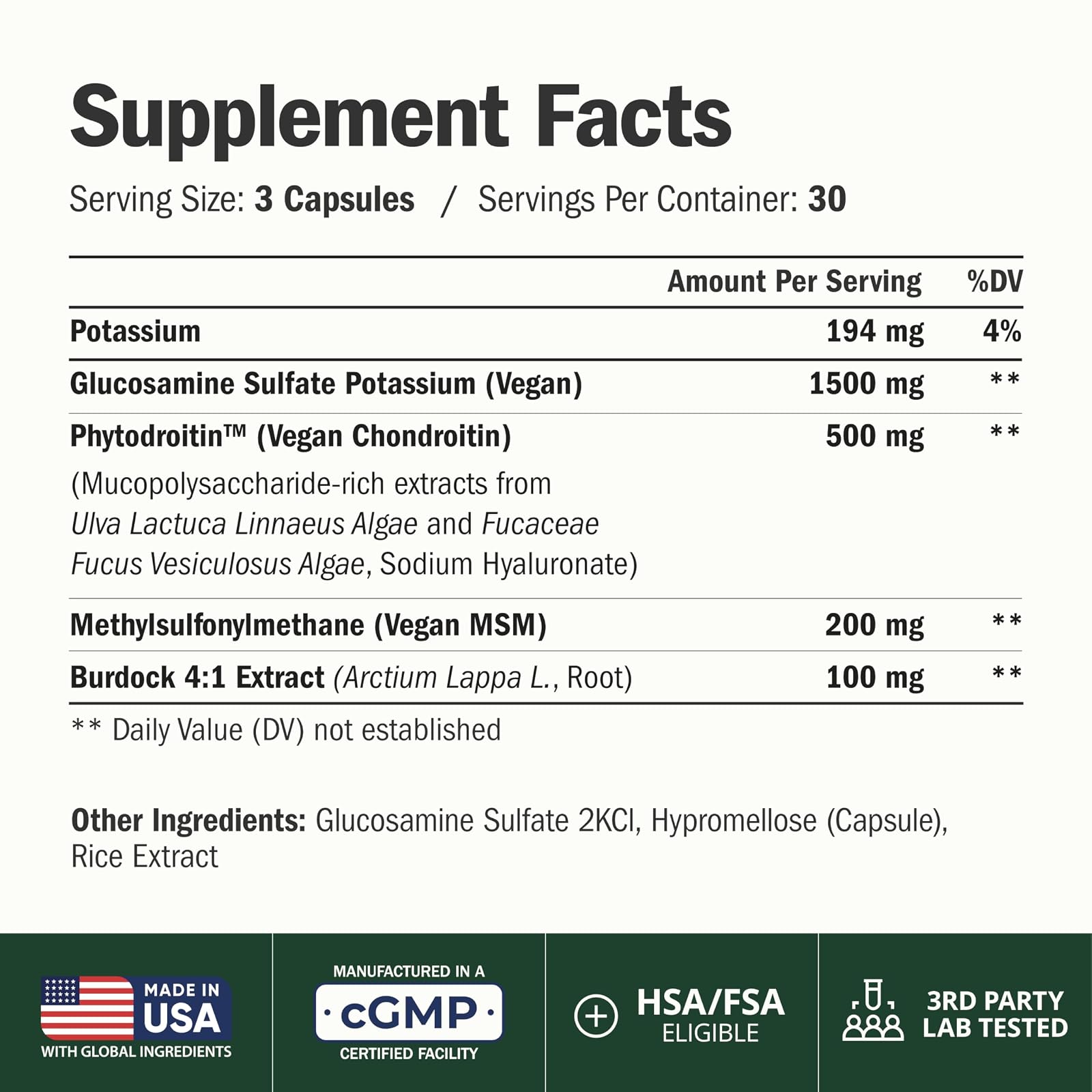 glucosamine chondroitin msm for mobility